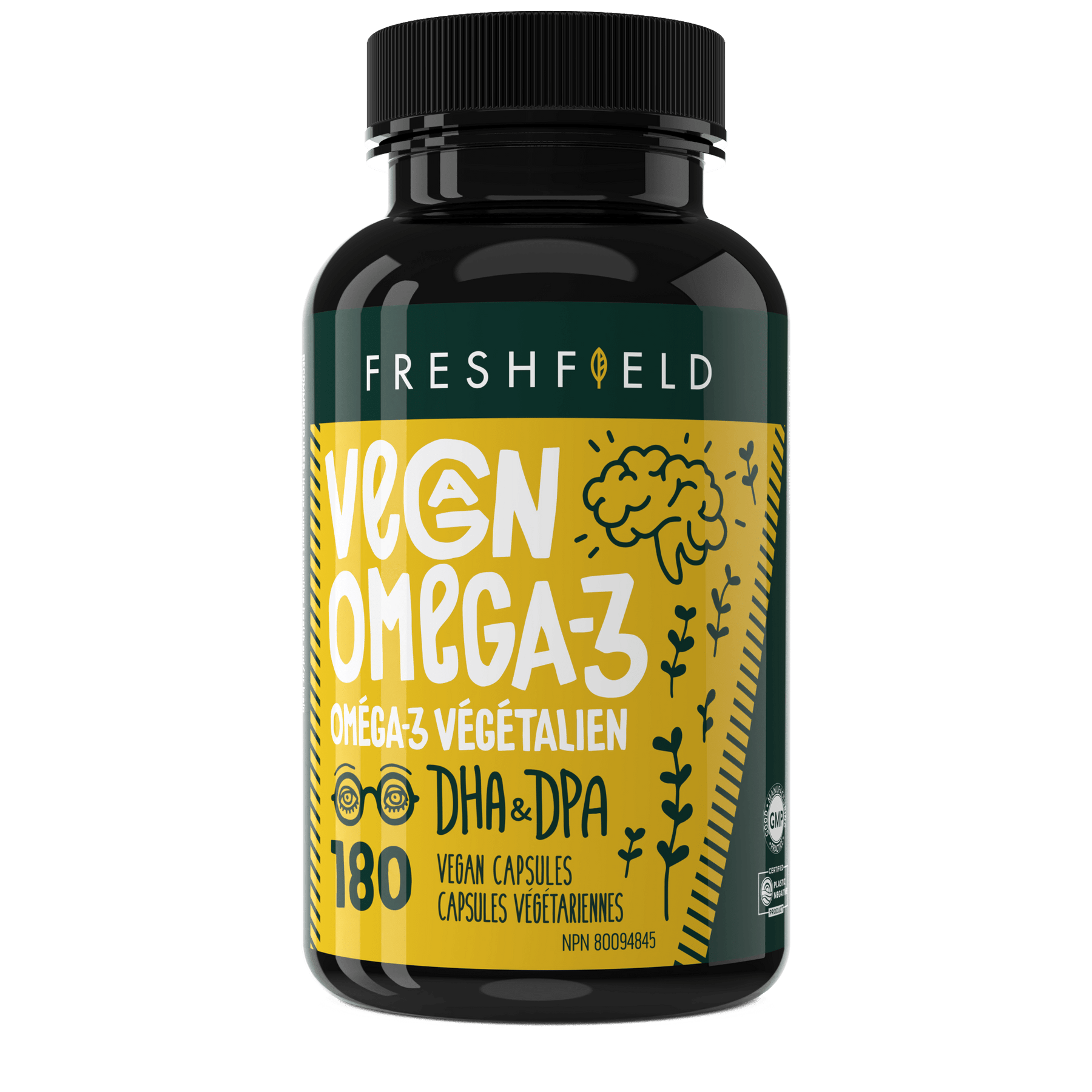 Vegan Omega 3 DHA + DPA: Plastic negative, carbon neutral | Freshfield
